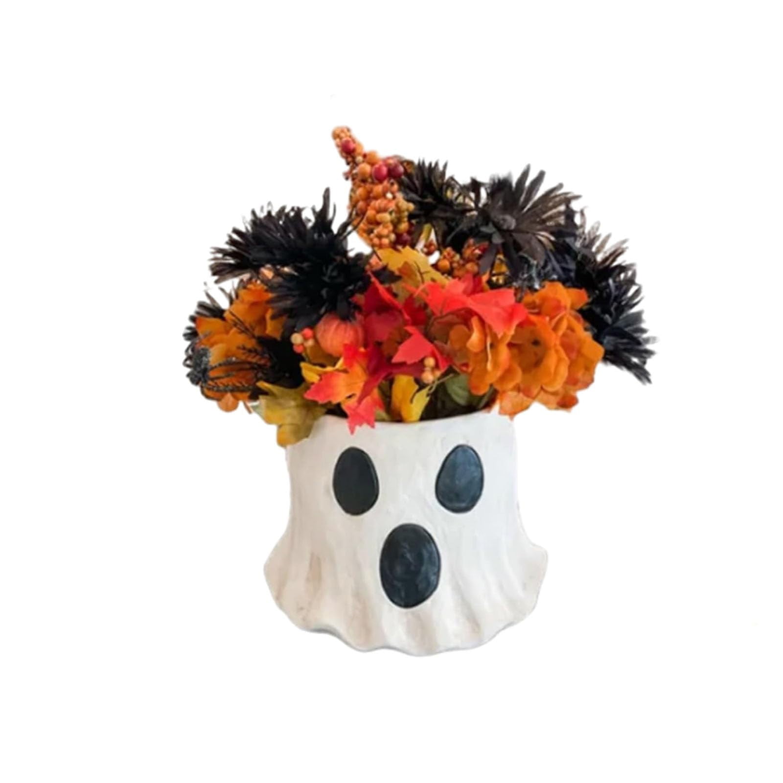 YAZHPA 1 Pack 10cm Ghost Bucket Decor Halloween Vase, Cutest Ghost ...