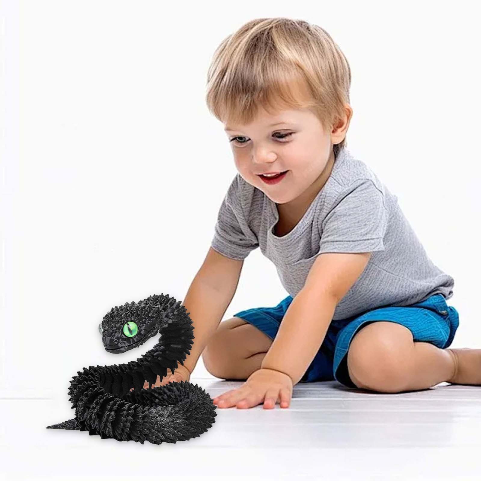 YAZHPA 3D Printed Snake Toys, 3D Printed Articulated Flexible Fidget ...