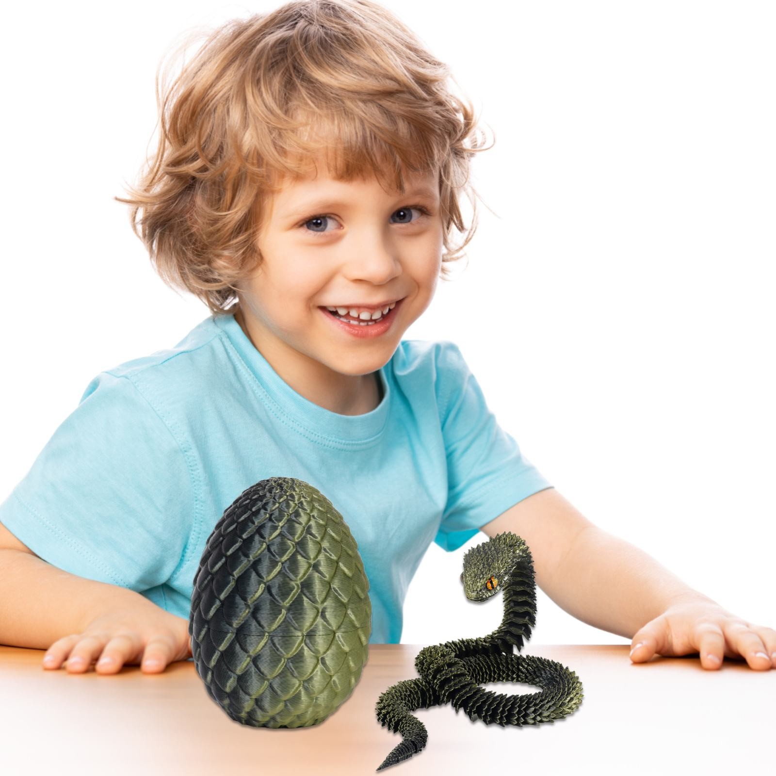 YAZHPA 3D Printed Snake Toys, 3D Printed Articulated Flexible Fidget ...