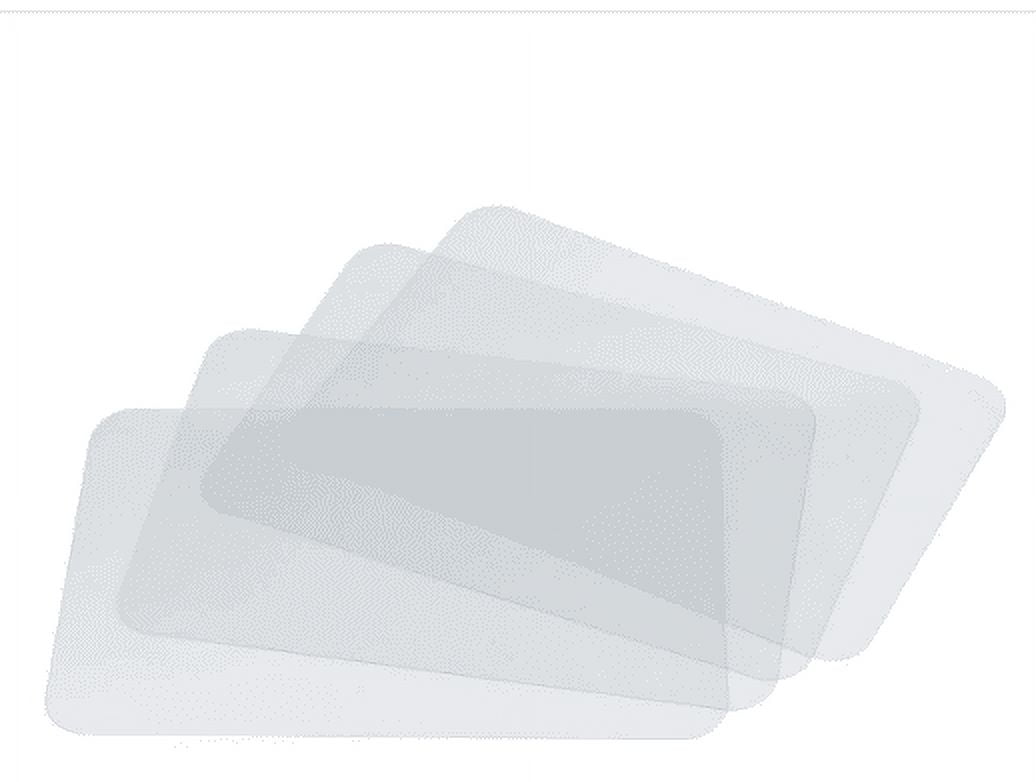 YAZHPA Clear Plastic Placemats Set of 2 - Table Protector for Dining ...