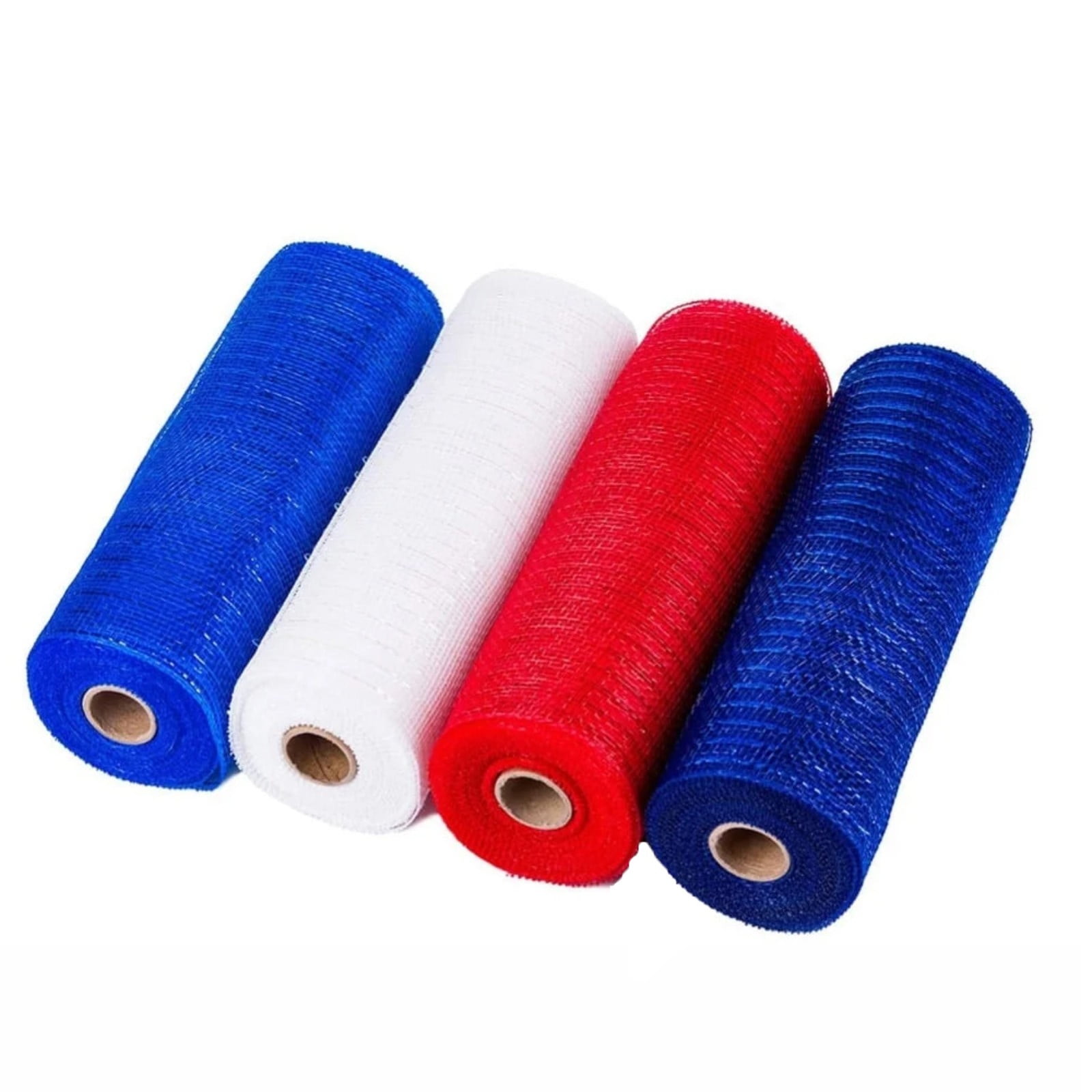 YAZHPA Deco Mesh Rolls, Metallic Foil Mesh Ribbon for Wreaths, Swags ...