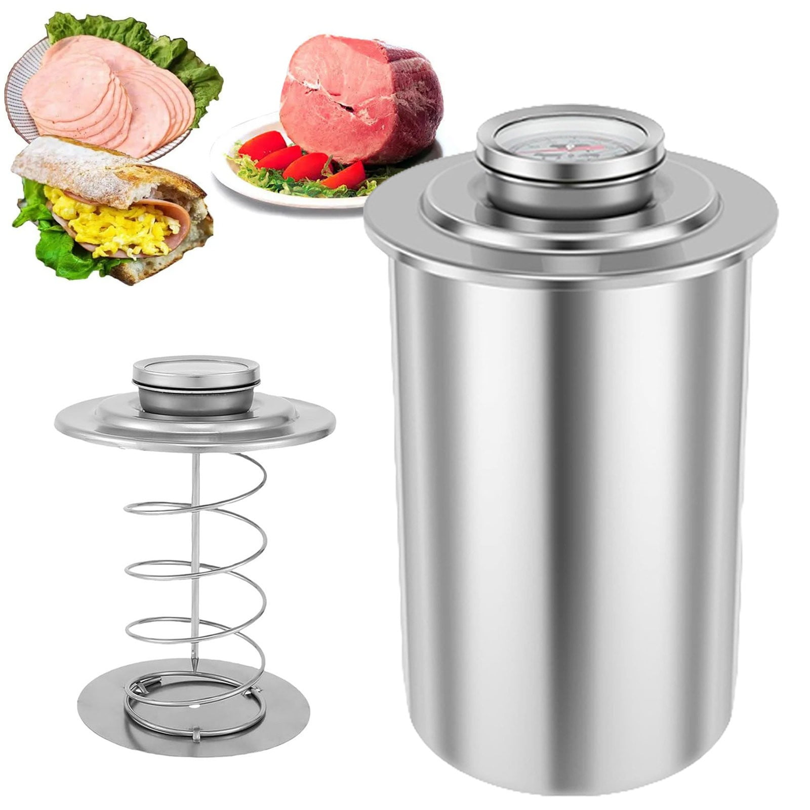 YAZHPA Ham Maker Stainless Steel Meat Cooker For Making Homemade Meat ...
