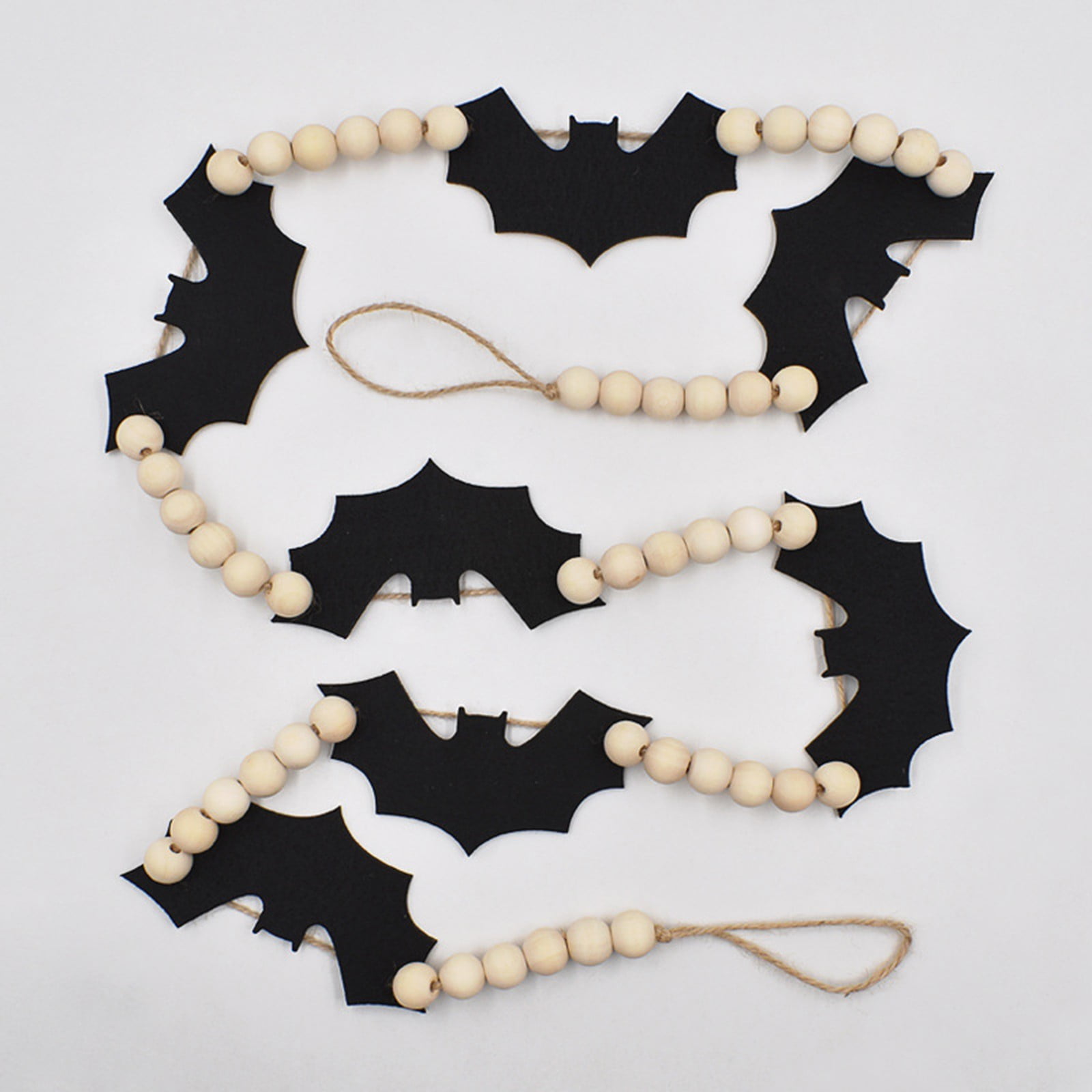 YAZHPA Hangs Halloween Decorations Indoor / Outdoor Wood Halloween Bats ...