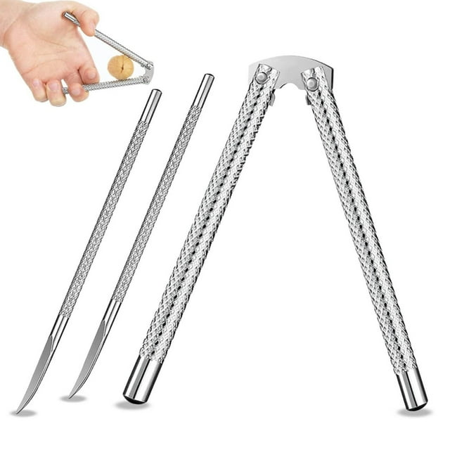 YAZHPA Stainless Steel Nut Cracker Set for Nuts Walnut Seafood ...