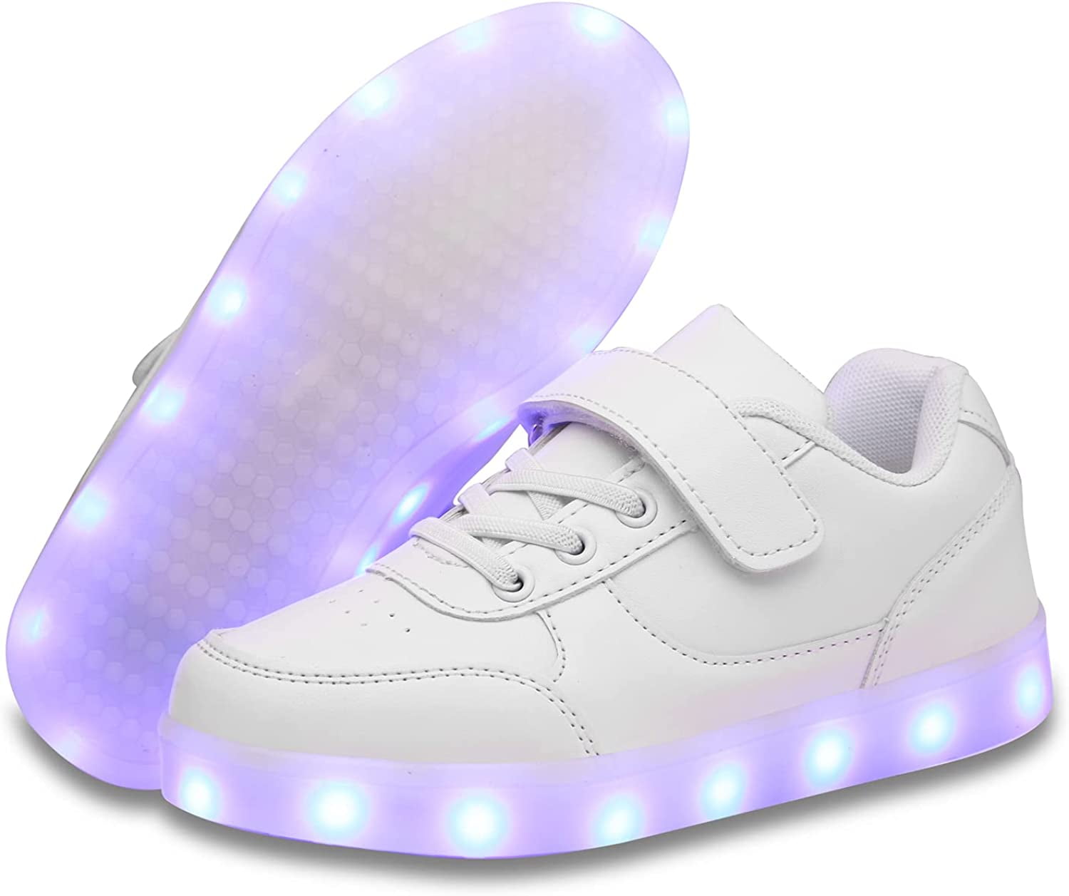 YAZI LED Light up Shoes Kids Low LED Sneakers USB Rechargeable Glowing ...