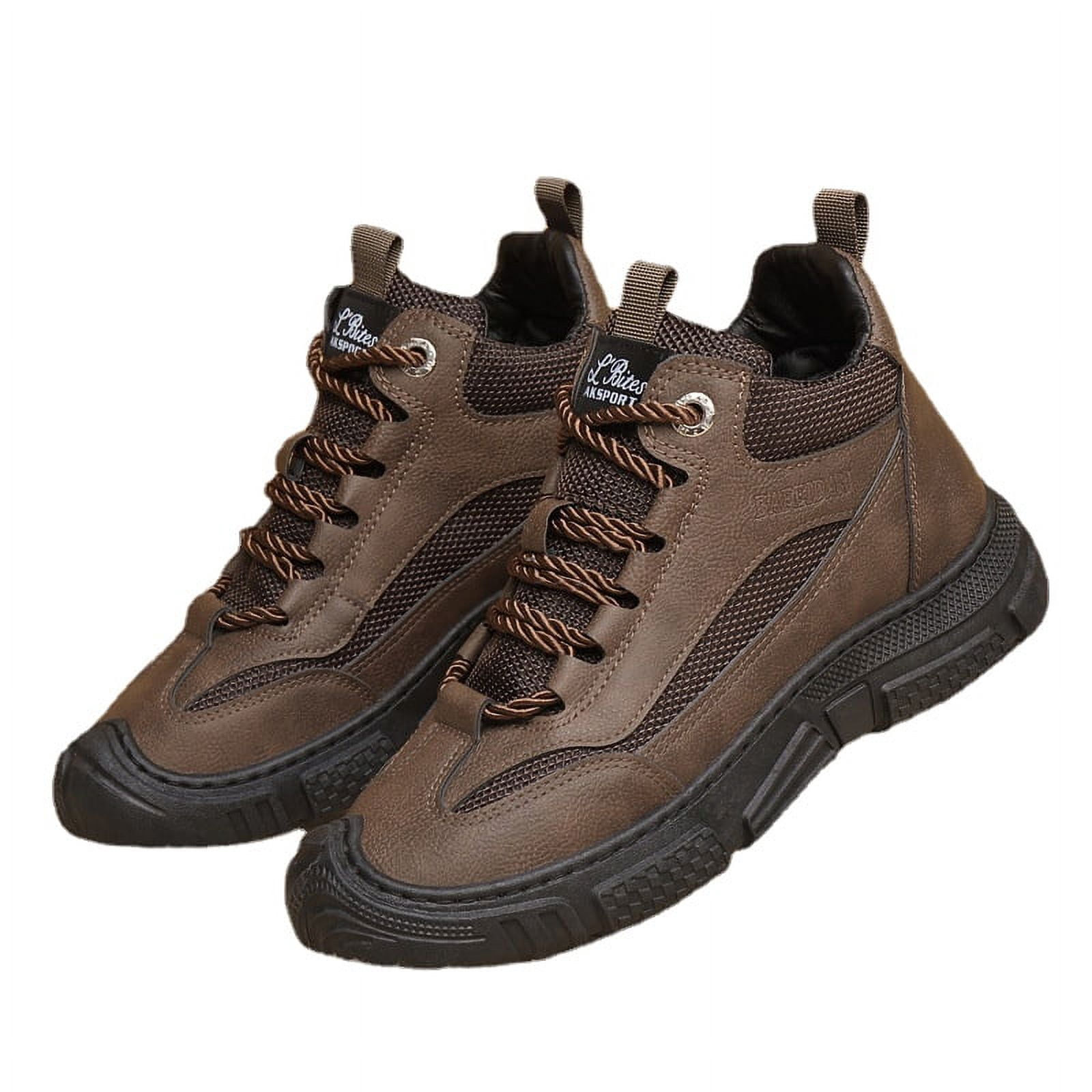 YAZI Waterproof Hiking Boots for Men, Lightweight Breathable Outdoor ...