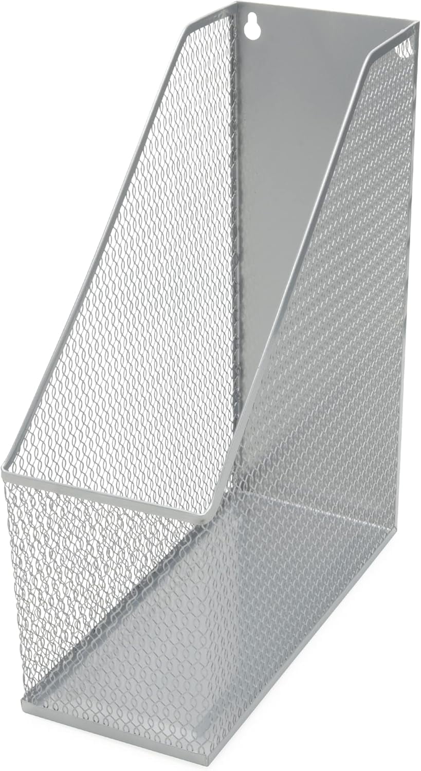 YBM HOME Mesh Steel Deluxe Magazine Rack, Extra Wide, Magazine File ...