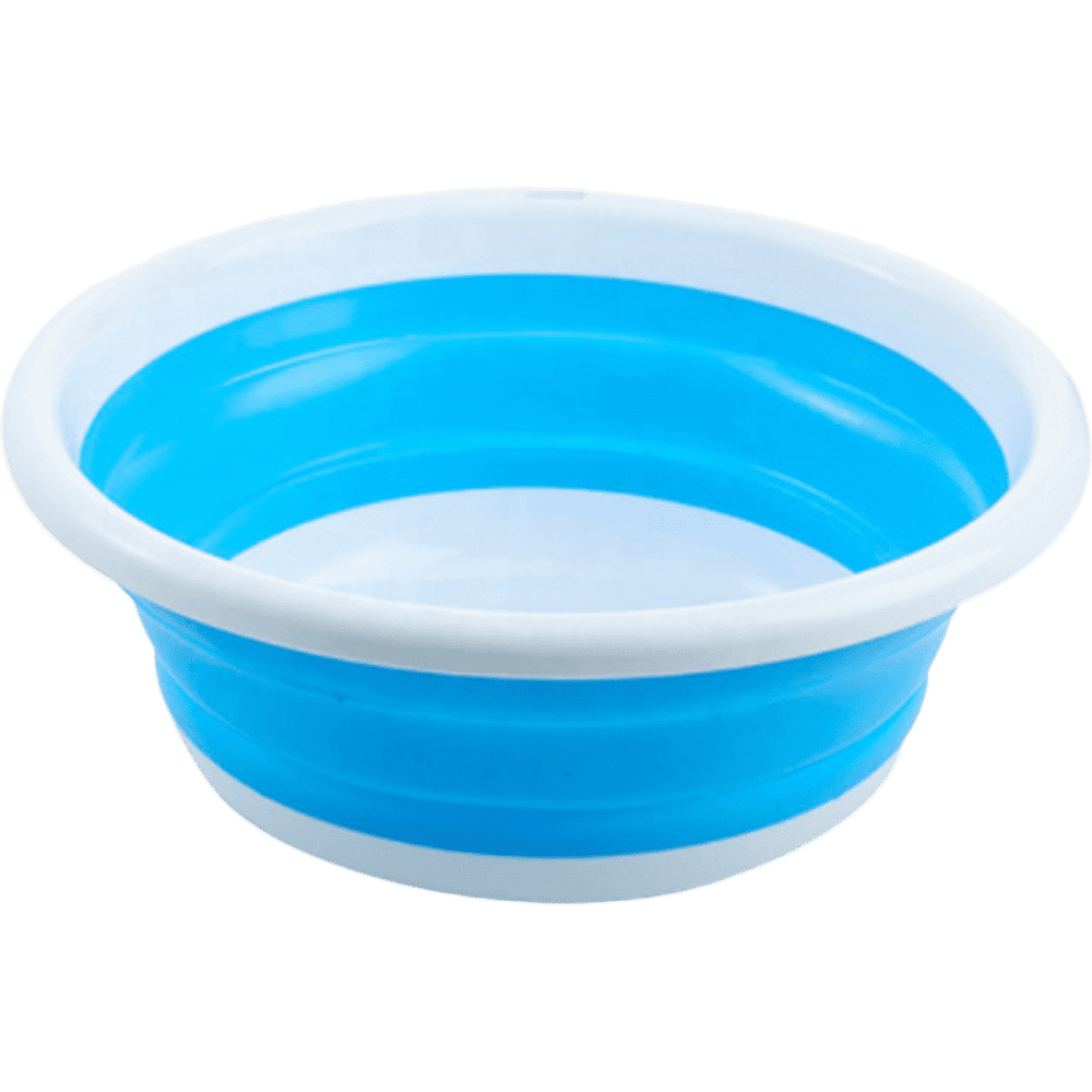 YBM Home 5.5 Quart Plastic Round Wash Basin Tub Dishpan for Washing ...