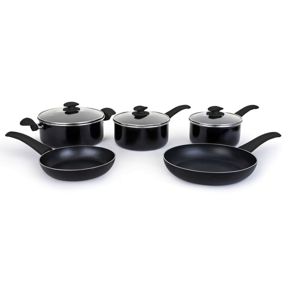 YBM Home Classic 8-Piece Cookware Set, Covered, Stay-Cool Handles ...
