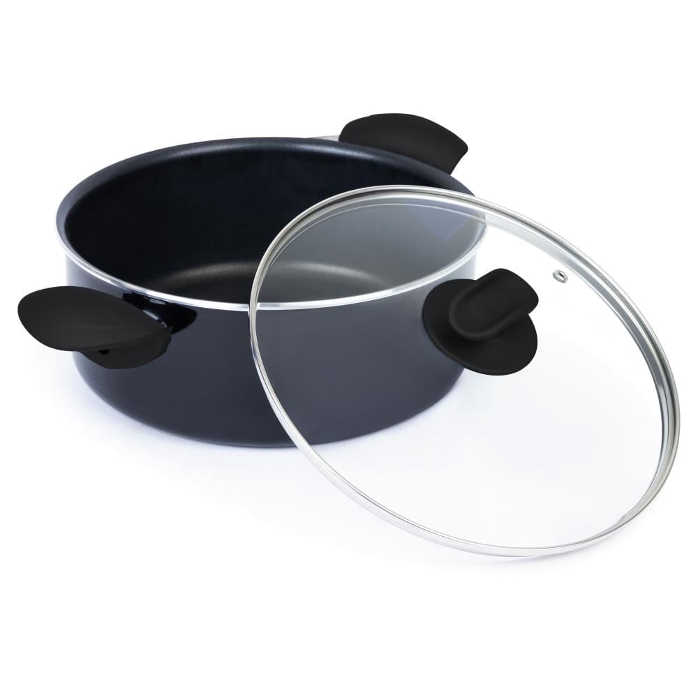 YBM Home Classic Nonstick Kitchen Stockpot, Covered, Stay-Cool Handles ...