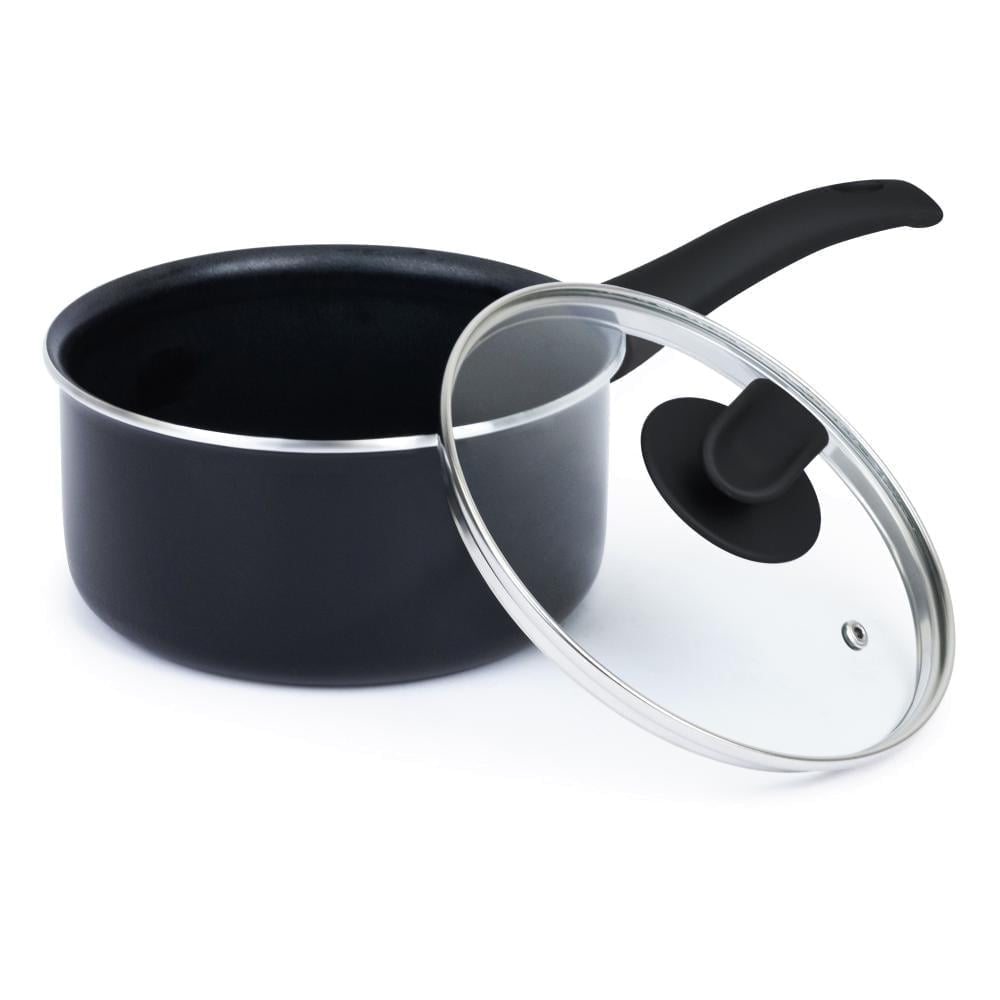 YBM Home Classic Nonstick Saucepan, Covered, Stay-Cool Handles, Soup ...