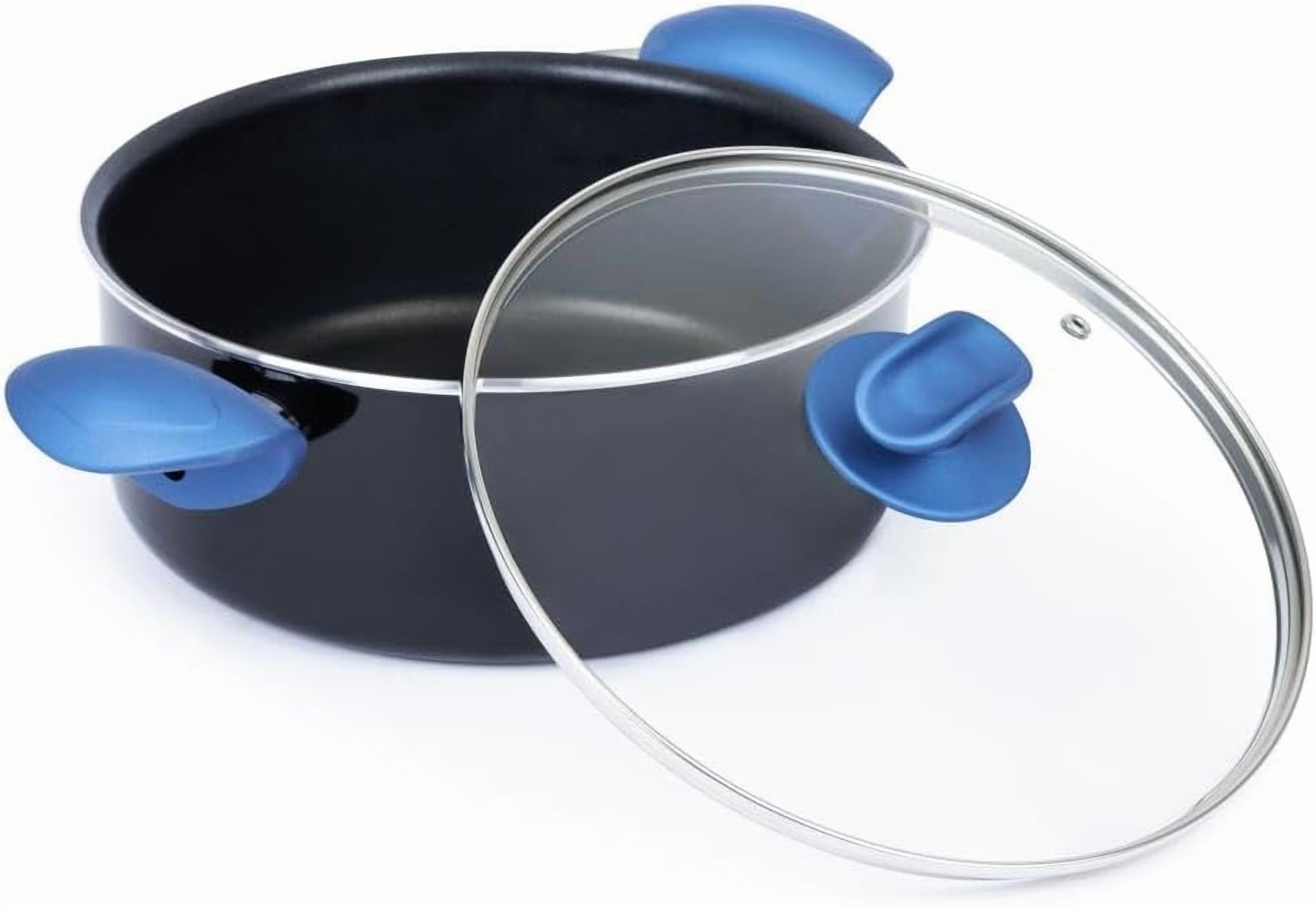 YBM Home Classic Nonstick Stockpot, Covered, Stay-Cool Handles, Soup ...
