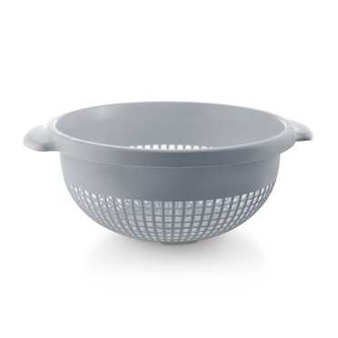 Chef Craft Large Pasta Plastic Colander, 11x5 inch, 5 Quart, White ...