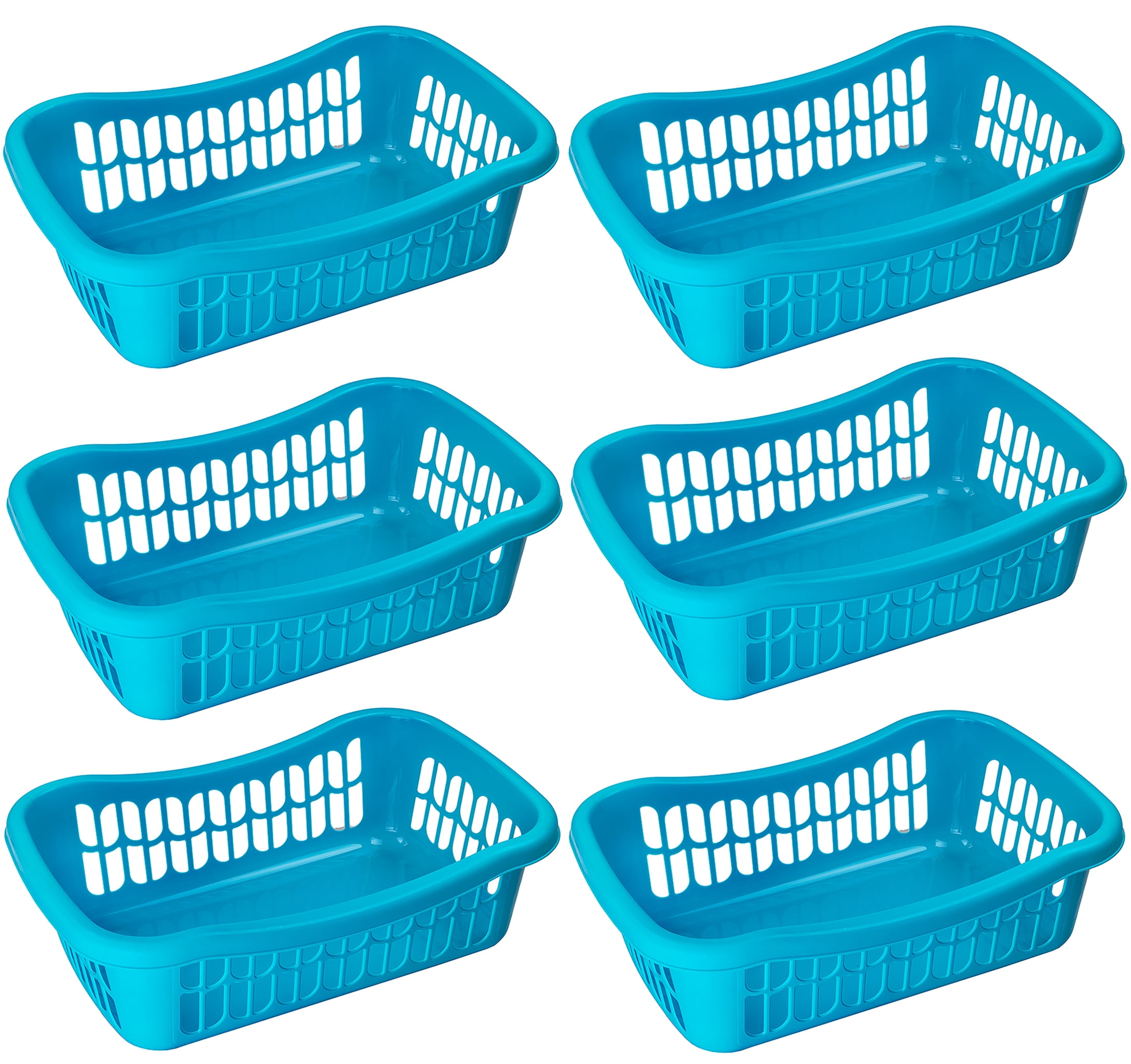 YBM Home Large Plastic Storage Basket for Organizing Kitchen Pantry ...