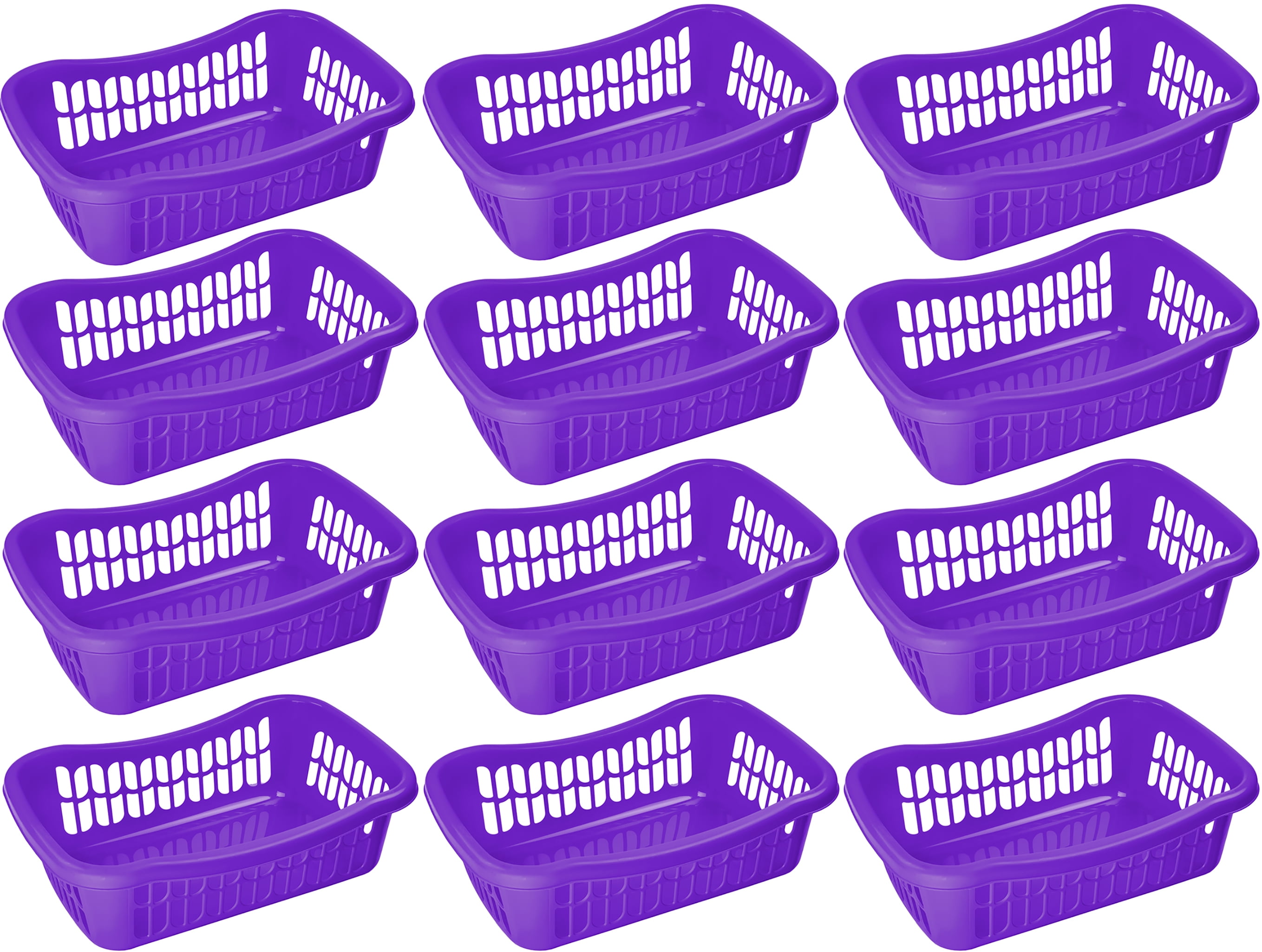 YBM Home Large Plastic Storage Basket for Organizing Kitchen Pantry ...