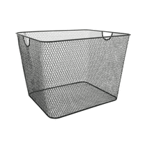 YBM Home Mesh Open Storage Basket 10” x 9” x 6”, Pack of 1, Black ...
