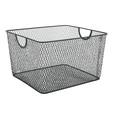 YBM Home Wire Mesh Open DVD, CD, Book Storage Basket 11 x 5.5 x 5 ...
