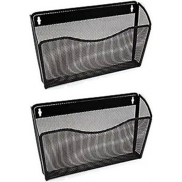 YBM Home Wall File Holder, Metal Mesh Single Pocket, 13” x 8.5” x 4 ...