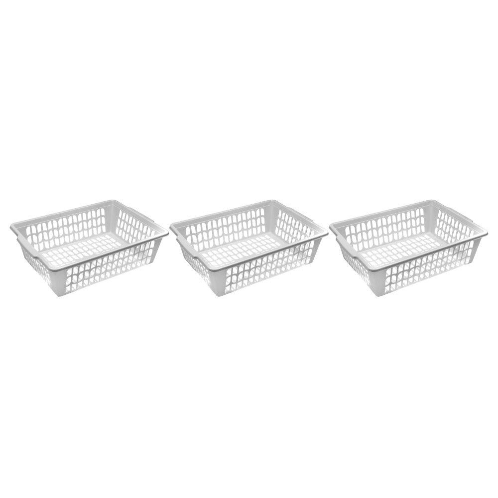 YBM Home Plastic Classroom Storage Baskets, Stackable, Easy to Carry ...