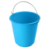 YBM Home Plastic Pail with Handle 11.5 Qt, Light Blue, 39-1229 ...