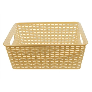 YBM Home Large Plastic Storage Basket with Handle for Home and Office ...