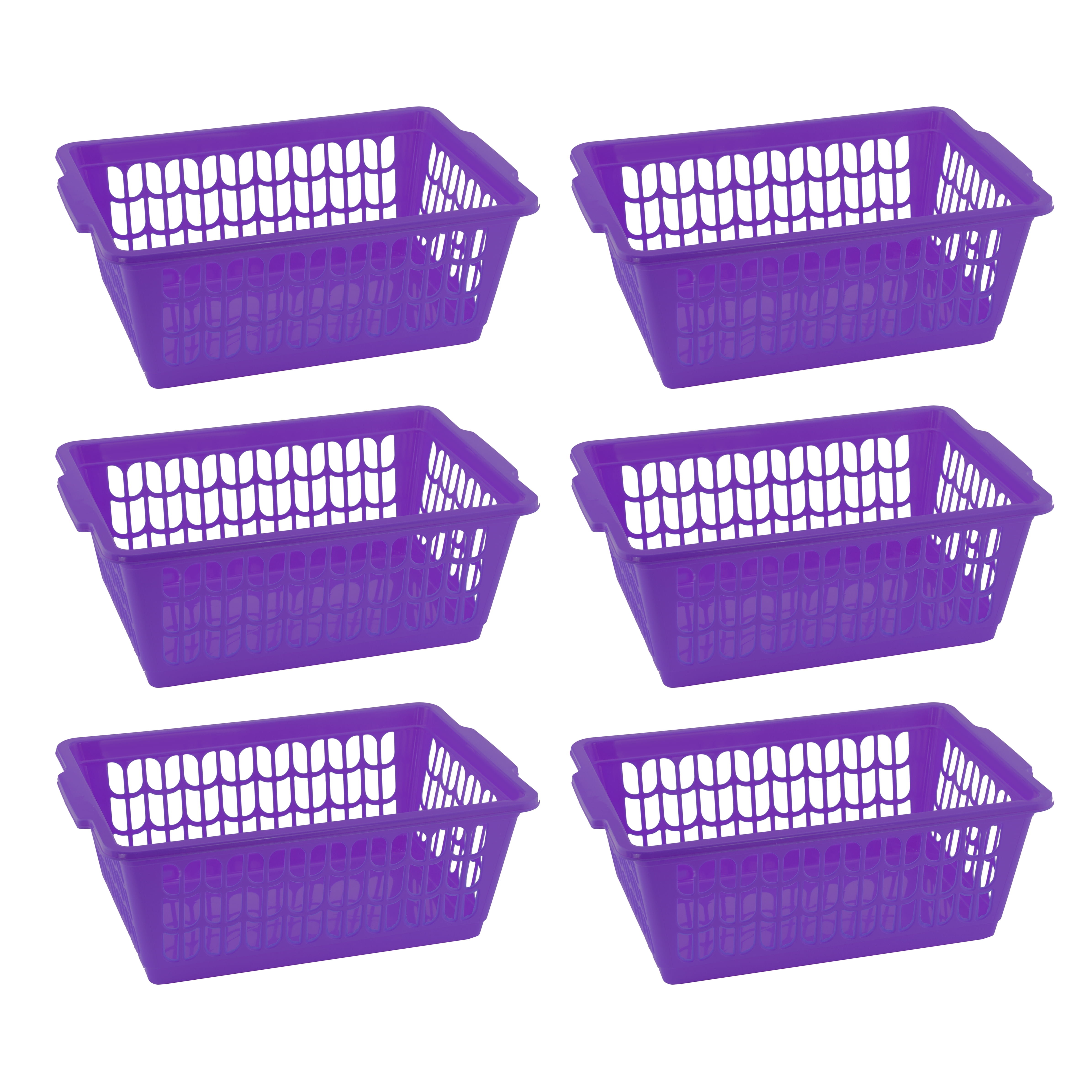 YBM Home Plastic Storage Basket Bin and Drawer Organizer, 11.5” x 8 ...