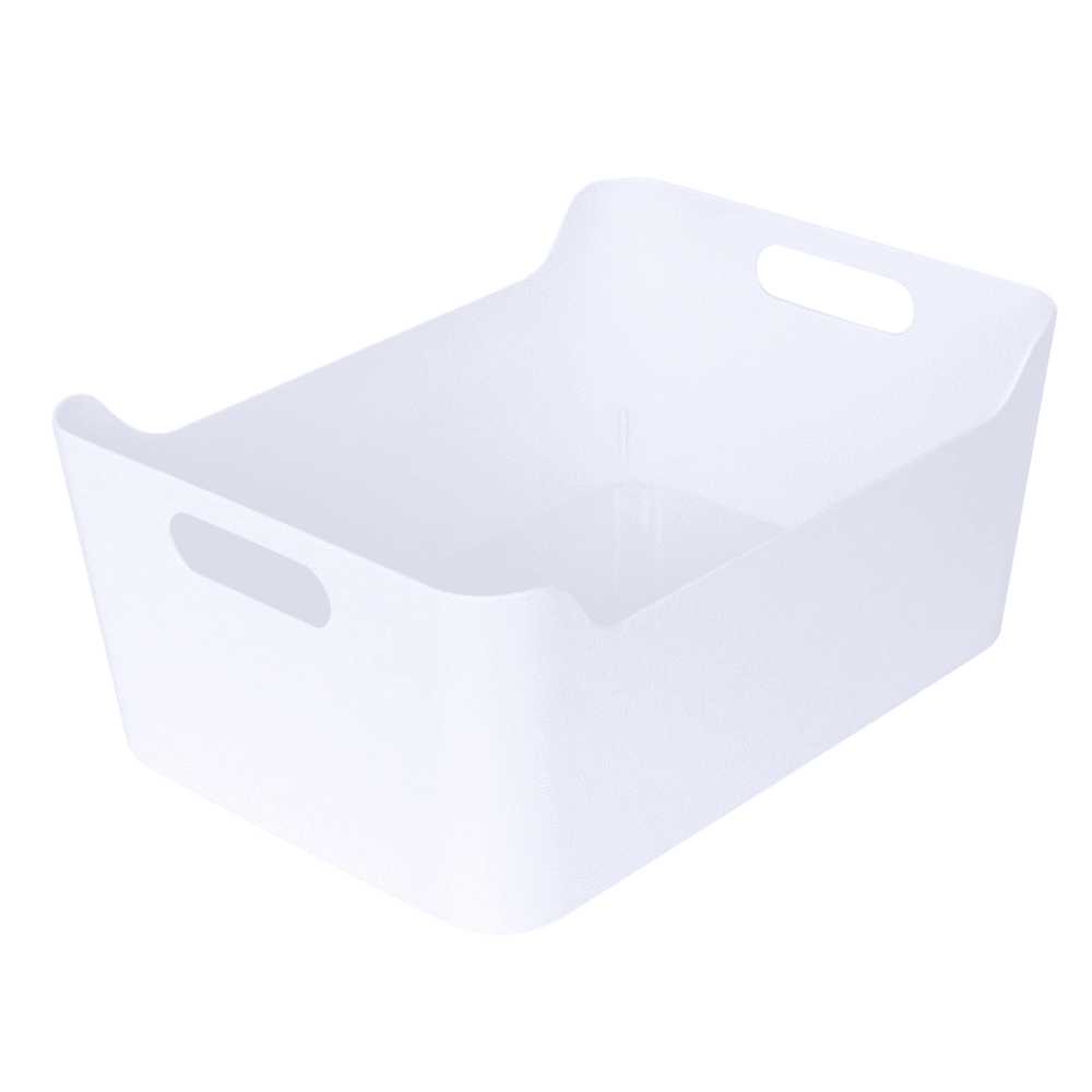 YBM Home Plastic Storage Bins with Handles for Kitchen and Pantry ...