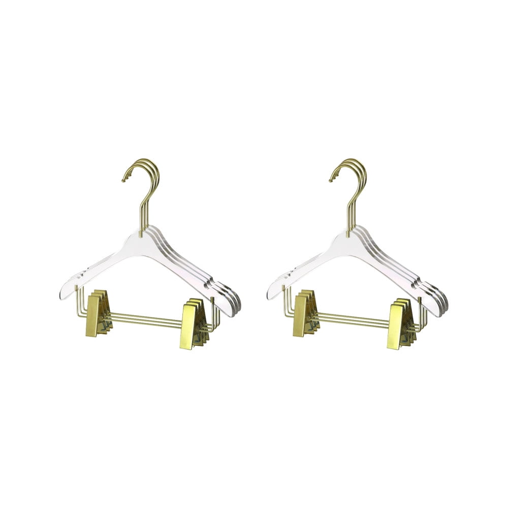 YBM Home Quality Acrylic Clear Hangers with Clips Made of Clear Acrylic ...