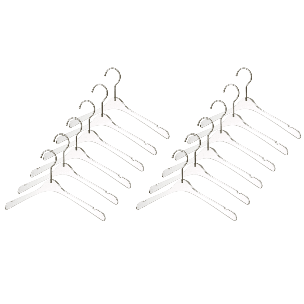 YBM Home Quality Acrylic Clear Hangers Made of Clear Acrylic for a Luxurious Look and Feel for ...