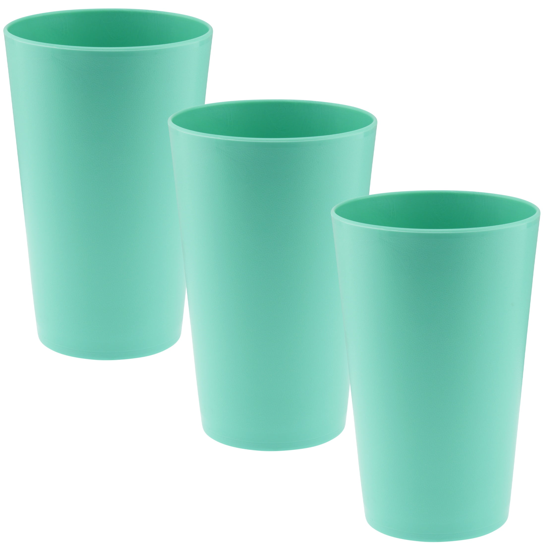 YBM Home Reusable Plastic Cups 10 oz, Unbreakable Drinkware Dishwasher ...
