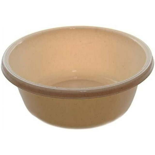 YBM Home Round Dish Wash Basin Dishpan for Washing Dishes, Plastic ...