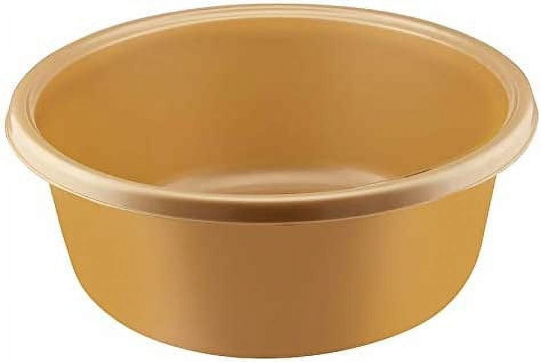 YBM Home Round Dish Wash Basin Dishpan for Washing Dishes, Plastic ...