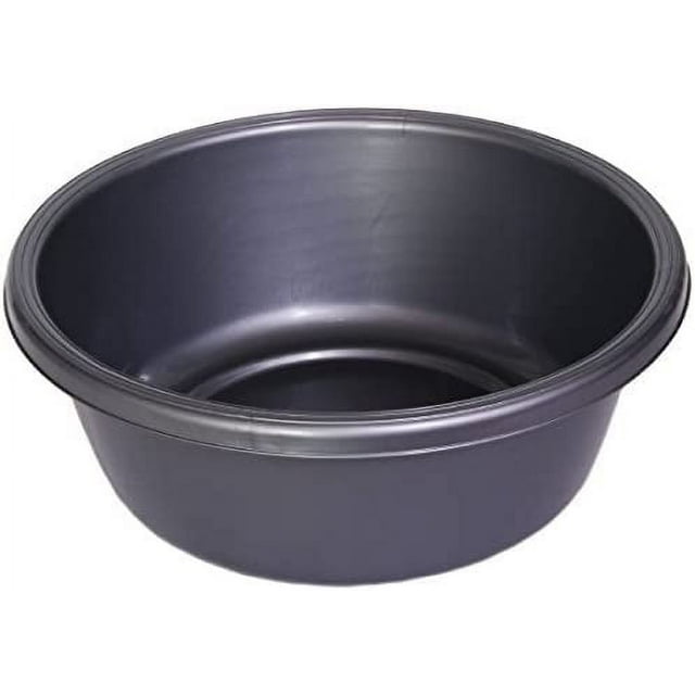 YBM Home Round Dish Wash Basin Dishpan for Washing Dishes, Plastic ...