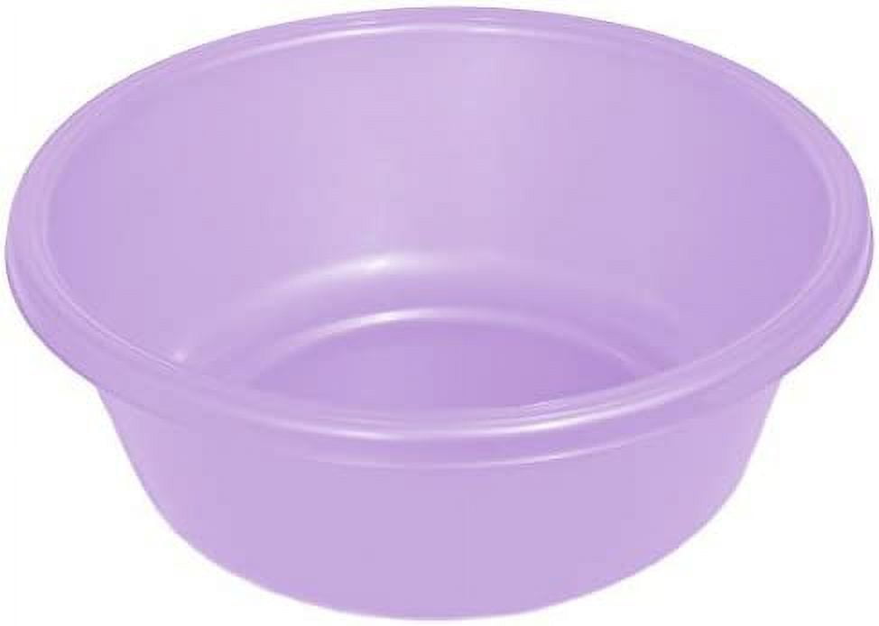 YBM Home Round Dish Wash Basin Dishpan for Washing Dishes, Plastic ...