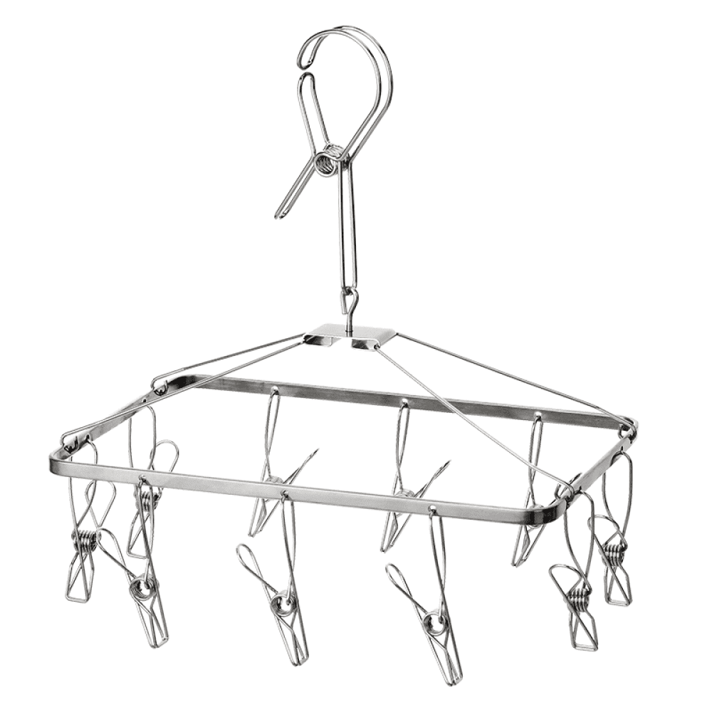 YBM Home Underwear Drying Rack with 10 Clips to Dry Towels, Bras, Socks ...