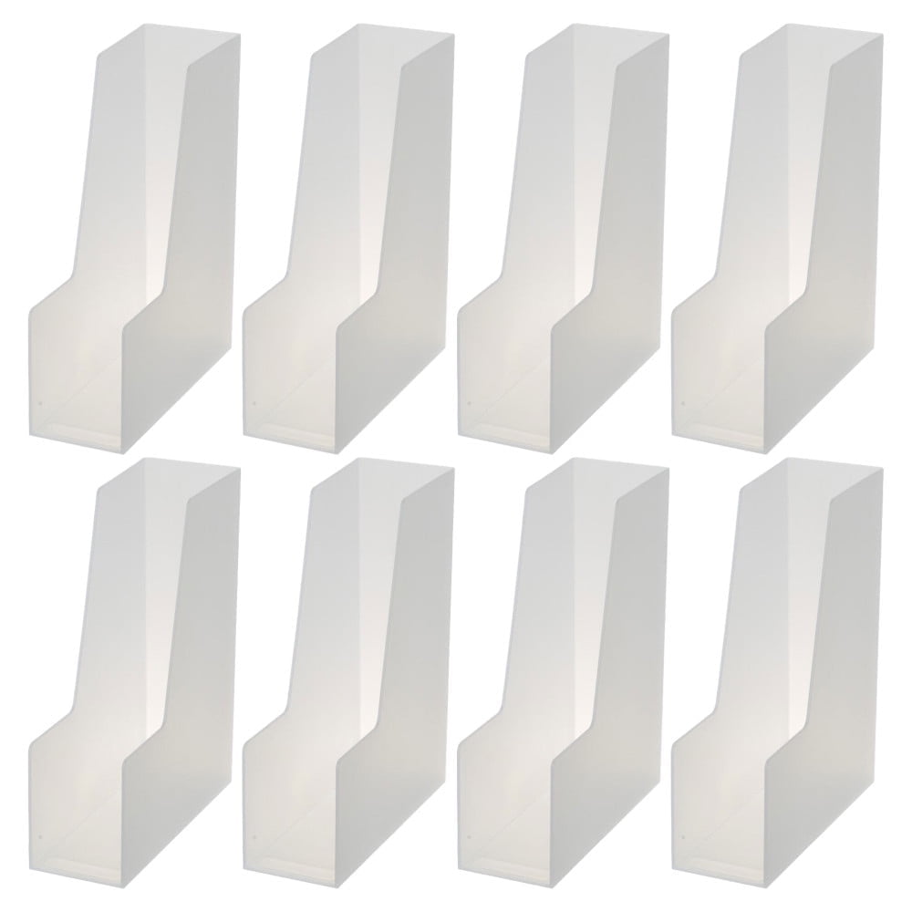 YBM Home Vertical File Bins Organizer Open Front Design for Easy Access ...