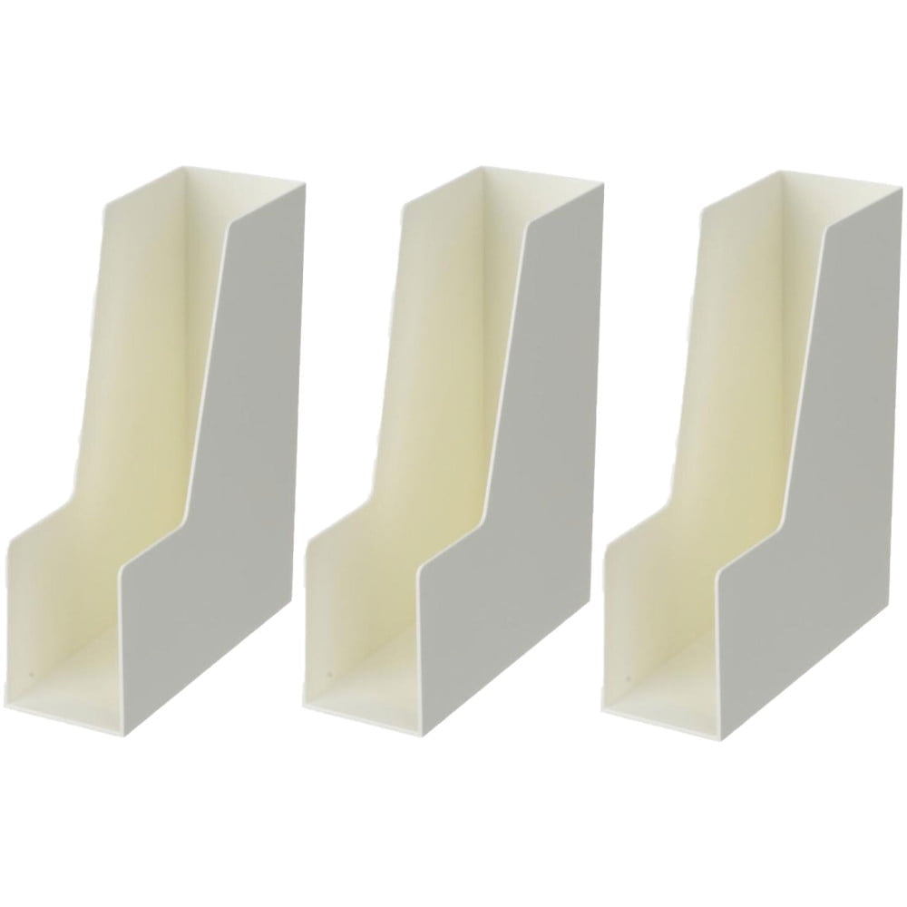 YBM Home Vertical File Bins Organizer Open Front Design for Easy Access ...