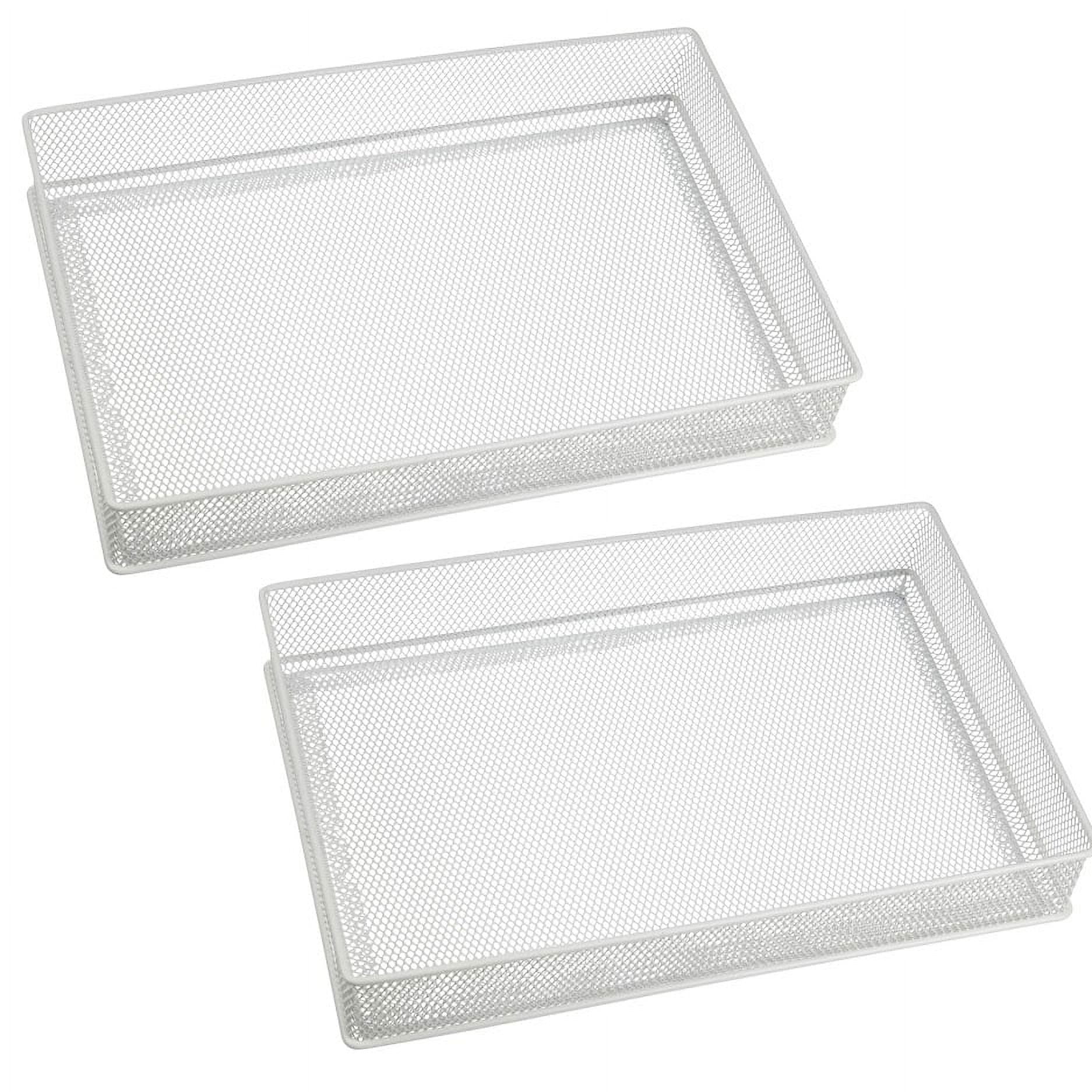 YBM Home White Mesh Desk Drawer Organizer Tray for Home and Office ...