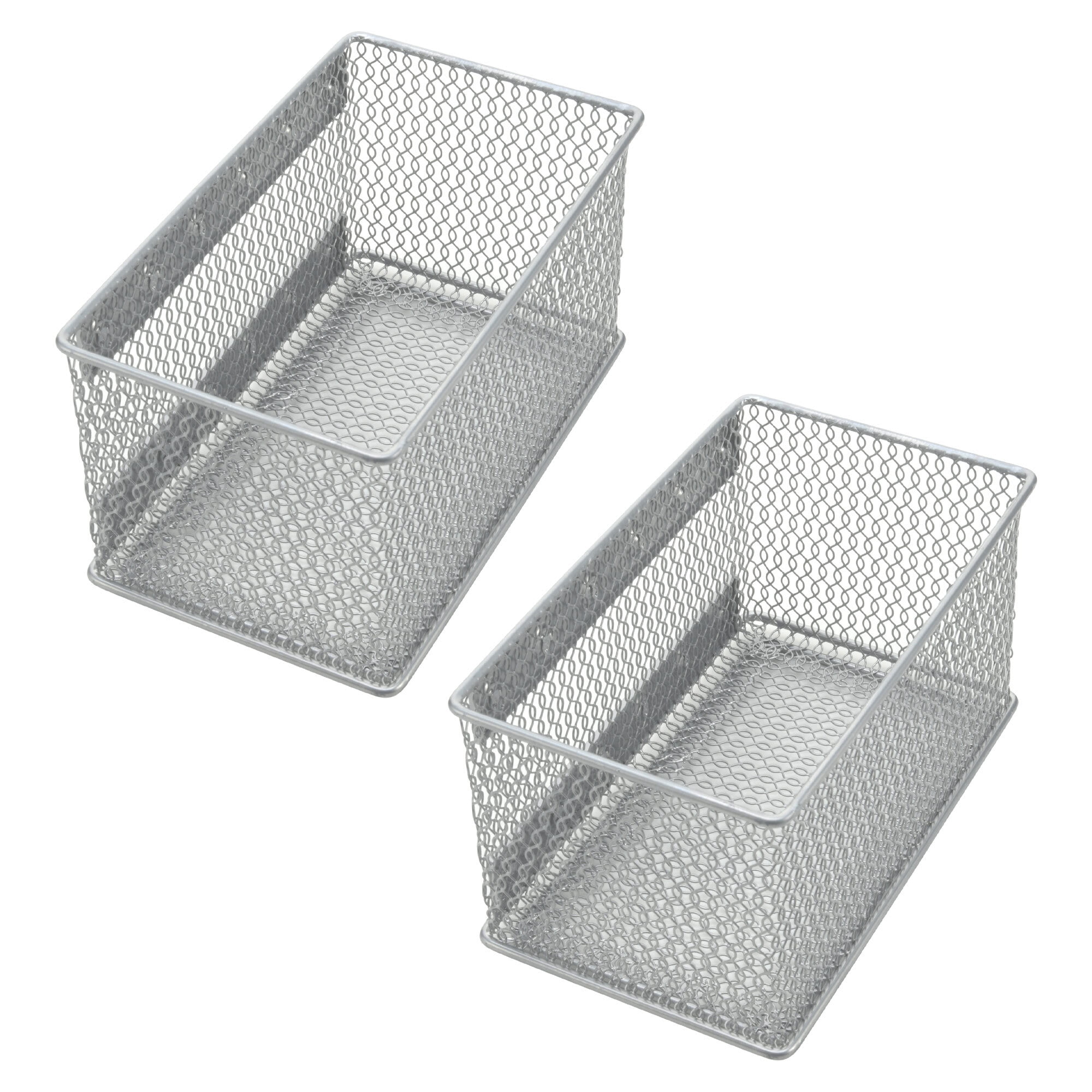 YBM Home Wire Mesh Magnetic Storage Basket Trash 2 Pack - Walmart.com