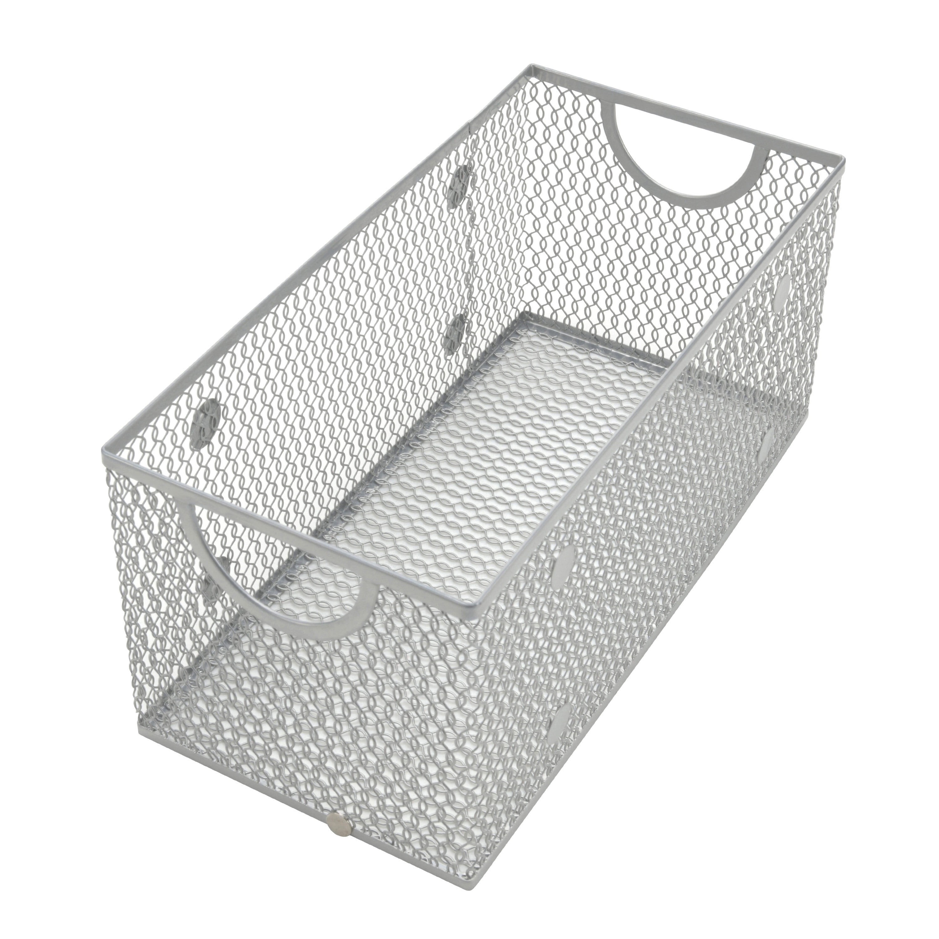 YBM Home Wire Mesh Open DVD, CD, Book Storage Basket 11 x 5.5 x 5 ...