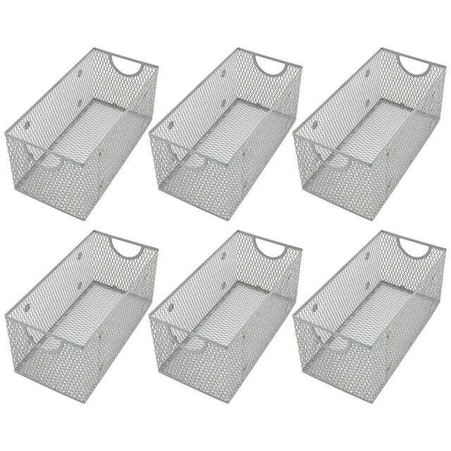 YBM Home Wire Mesh CD/DVD Organizer Storage Basket - 6 Pack - Walmart.com