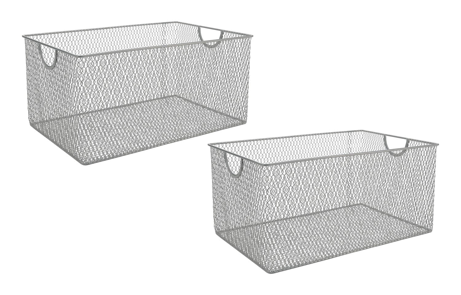 YBM Home Kitchen Pantry and Cabinet Organizer, Wire Mesh Storage Basket ...