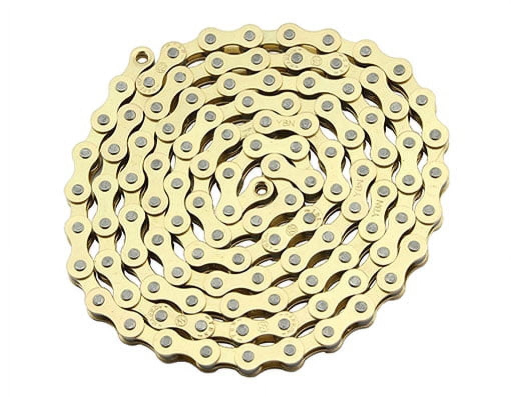 YBN Chain 1/2x1/8x112" Single Speed in Gold. Bike chain, bicycle chain ...
