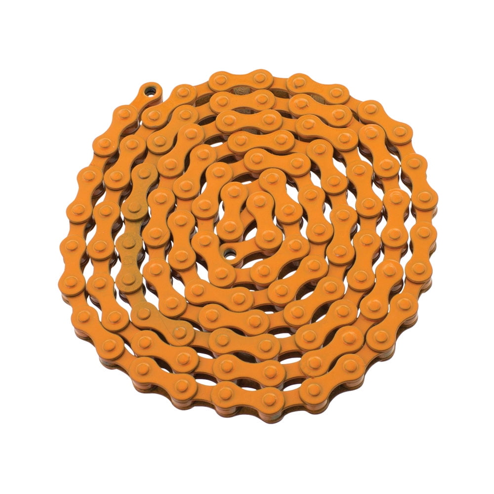 YBN S410 Bicycle Chain (1-Speed, 1/2 x 1/8-Inch, 112L) (Orange ...