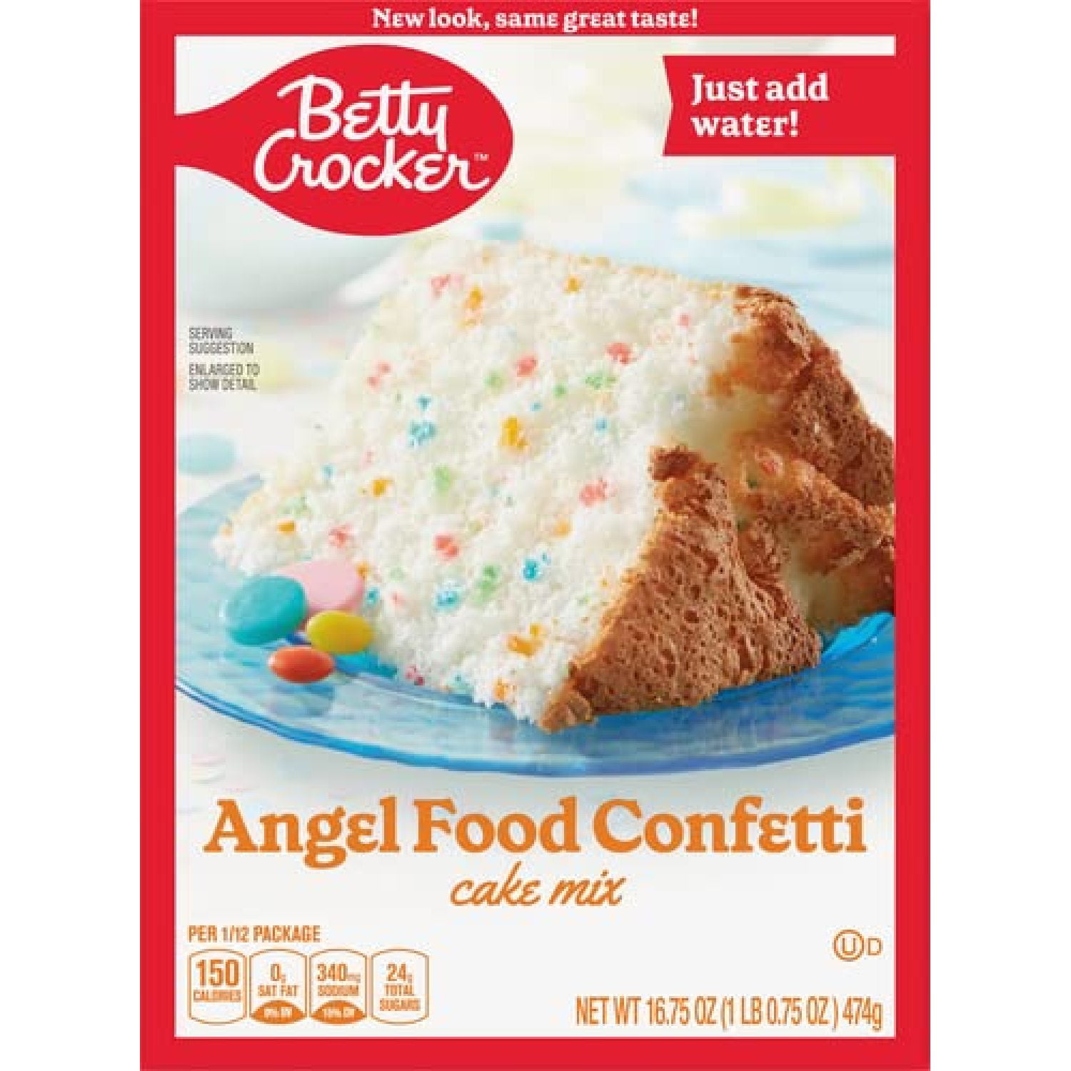 YBQF Angel Food Confetti Cake Mix, 16.75 oz. - Walmart.com