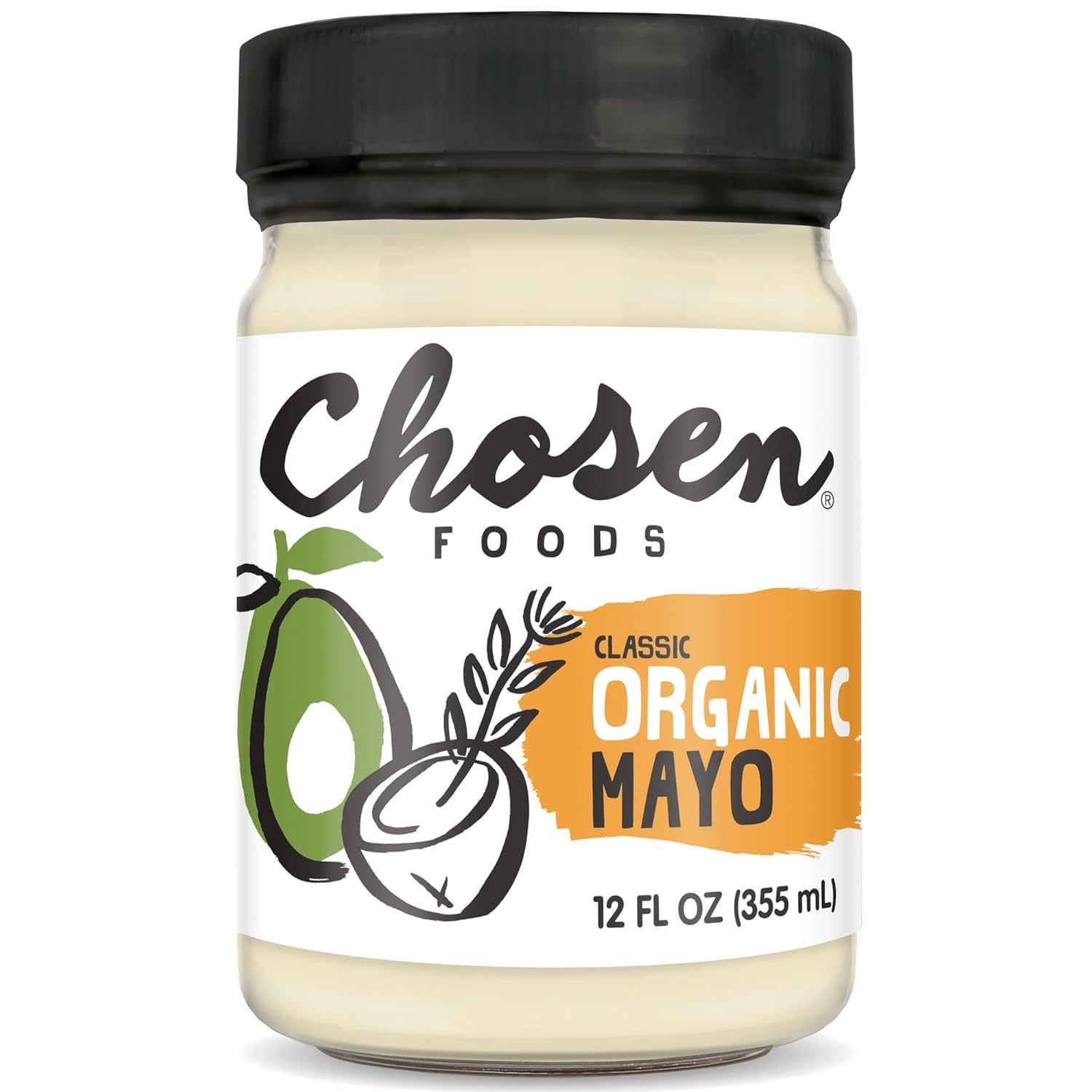 YBQF Classic Organic Mayo, 12 fl oz (355 ml) - Walmart.com