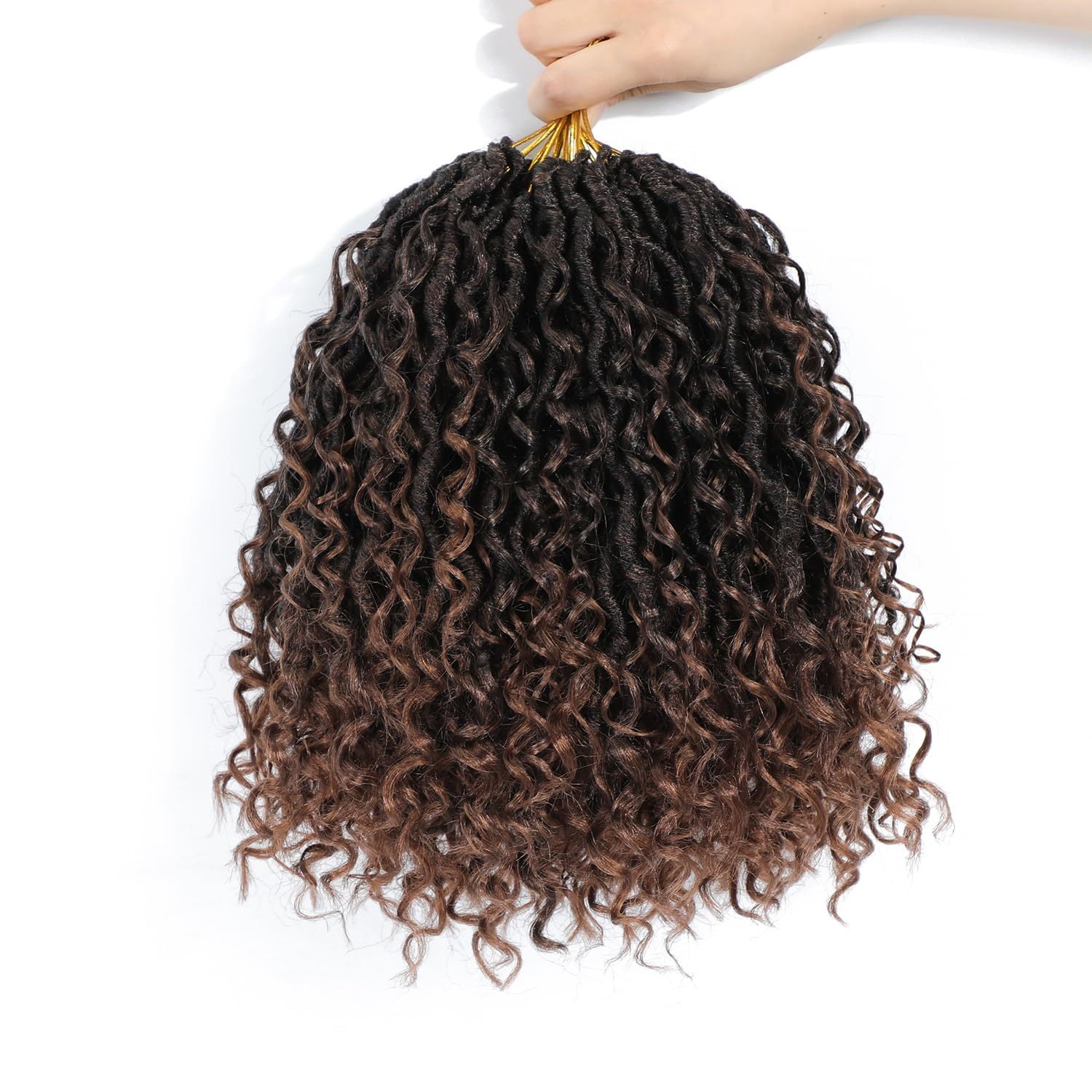 YBQF Goddess Locs Crochet Hair 12 Inch, 8 Packs New Goddess Faux Locs ...