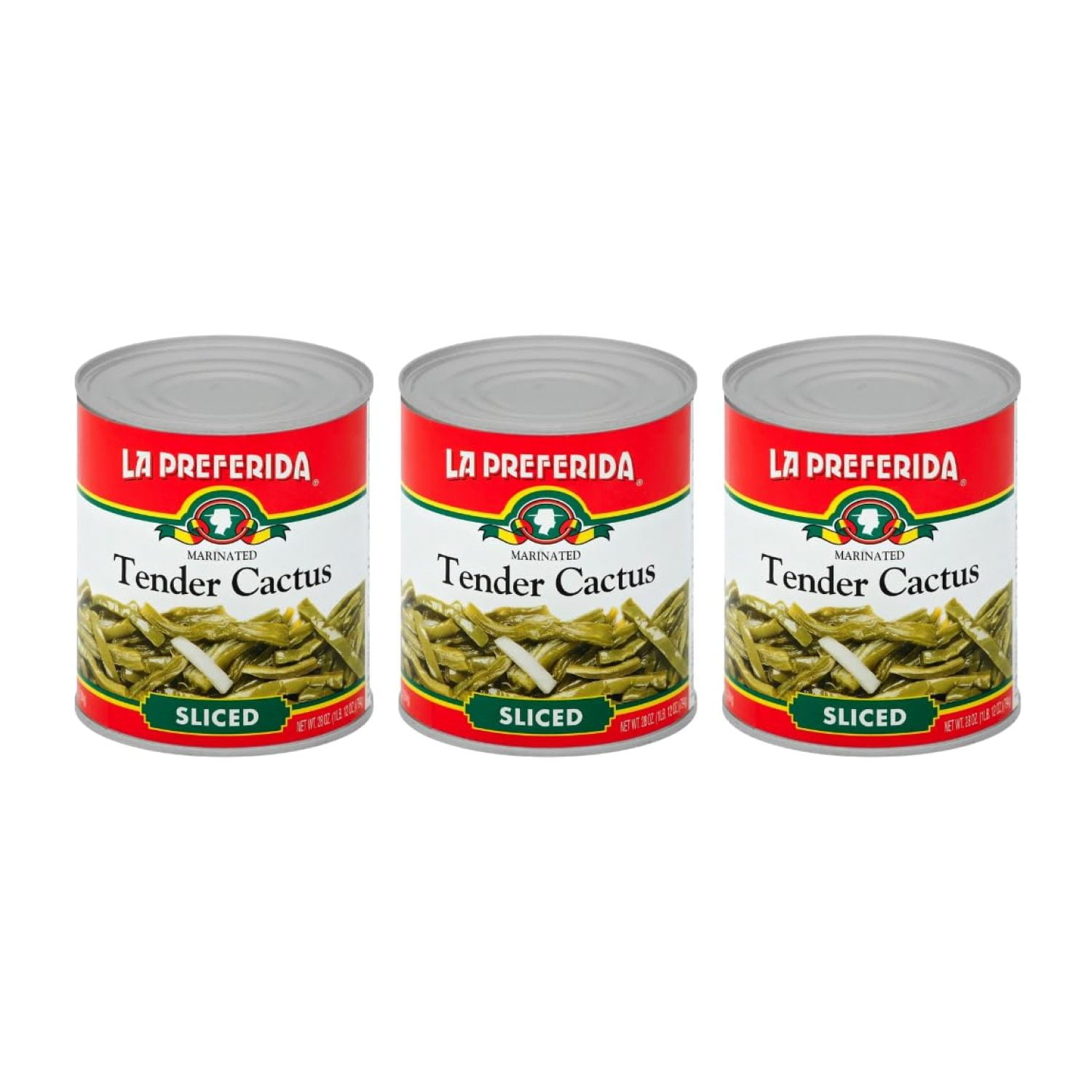 YBQF Tender Cactus - Nopalitos Tiernos, 28 oz (Pack - 3) - Walmart.com