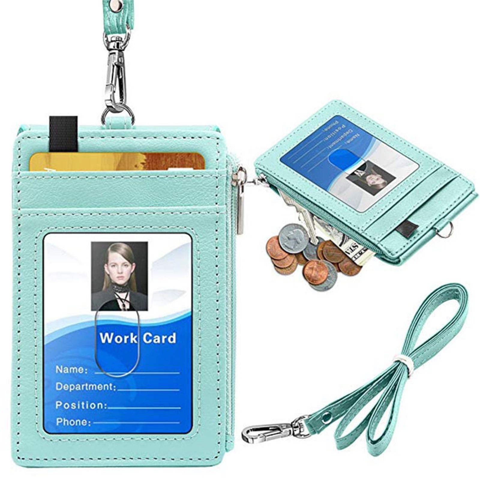 YBWZH Clearance Business Card Holder ID Card Badge Holder with Heavy ...