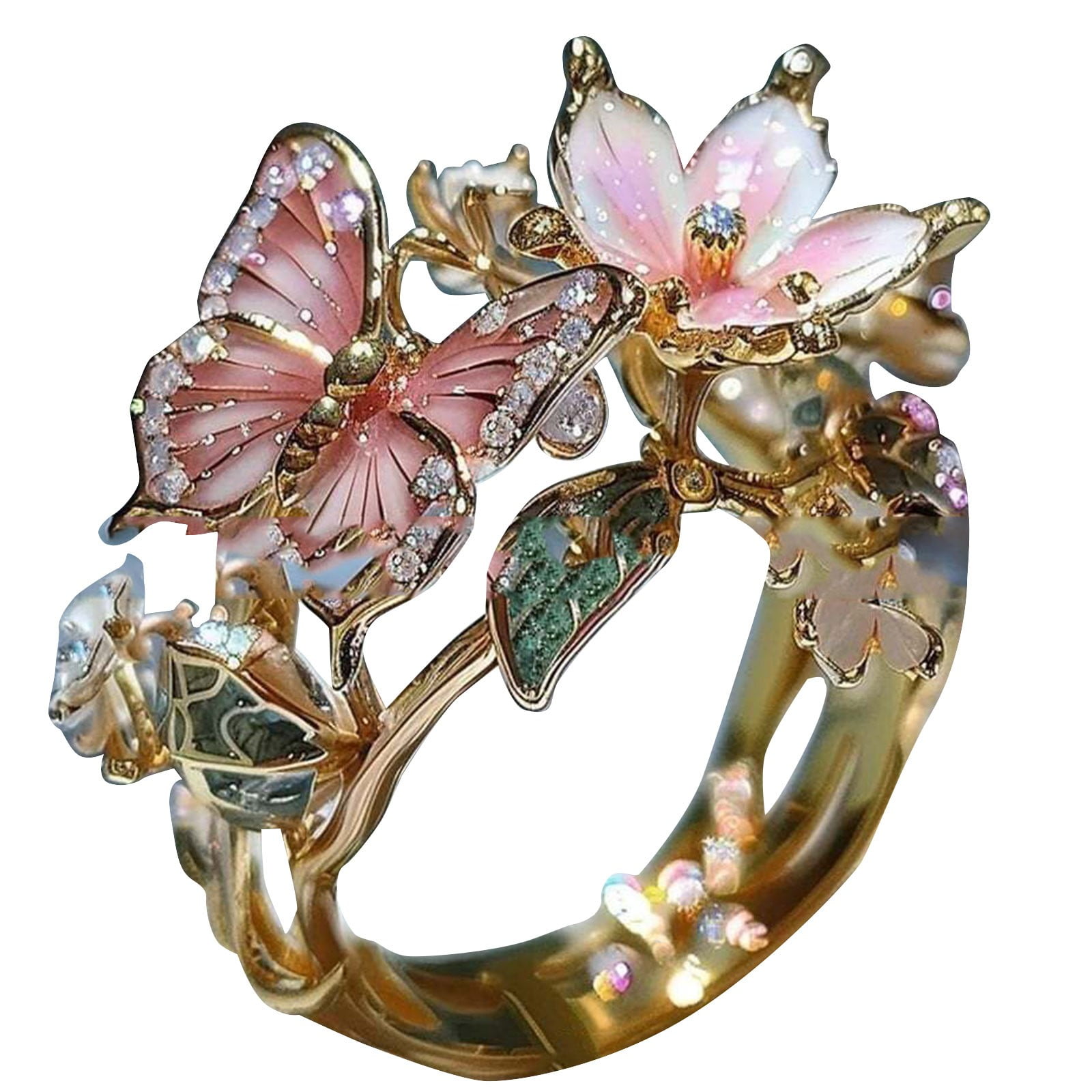YBWZH Rings Butterfly Language Butterfly Open Ring Design Sense Cold ...